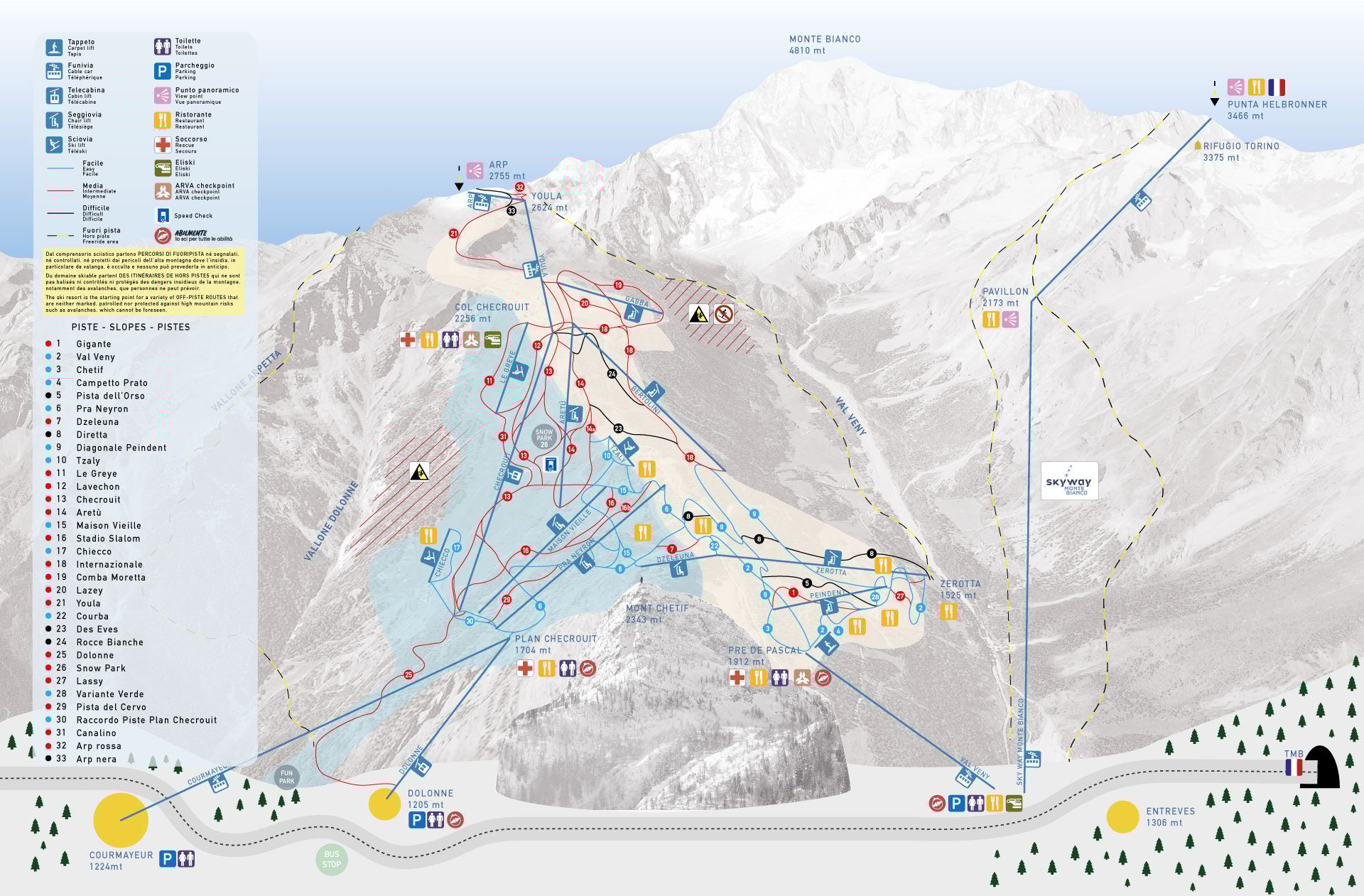 Skirama - Courmayeur Mont Blanc Funivie